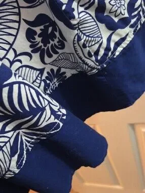 Jessica | Skirts | Blue And White Floral Aline Skirt | Poshmark